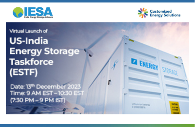 US - India Energy Storage Taskforce (ESTF) Webinar