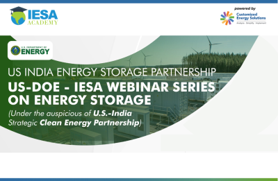 US-DOE -- IESA Webinar Series on Energy Storage - 22nd August 2024